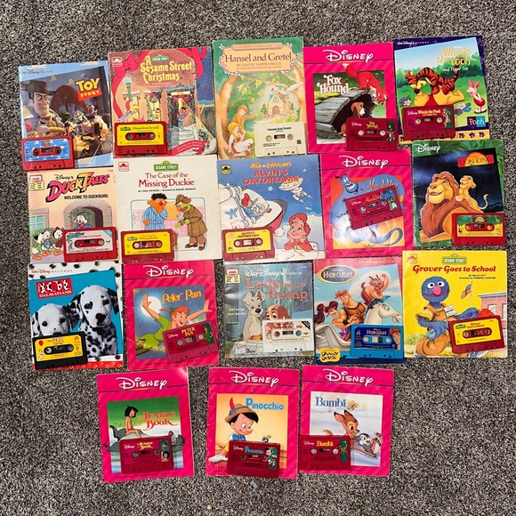 Disney | Other | Lot Of 9 Disney Golden Read Listen Books And Cassettes ...